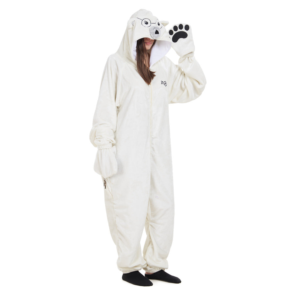 Snuggs Blanket Animal Onesie "Polar bear" – Snuggseu
