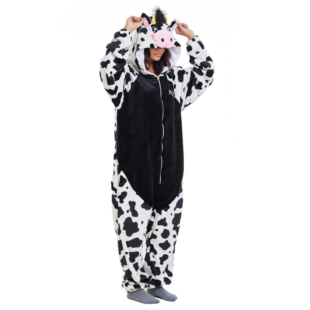 Snuggs Blanket Animal Onesie "Black Cow" – Snuggseu