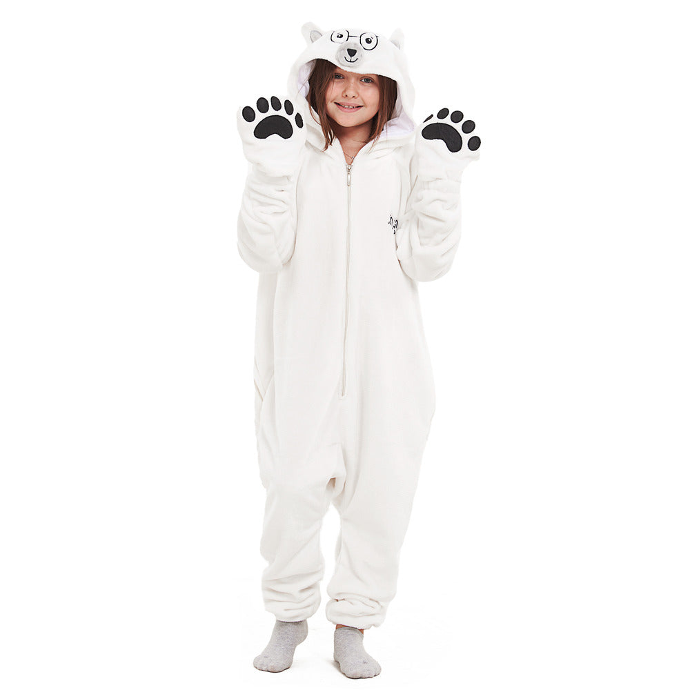 Snuggs Kids Blanket Onesie "Polar bear" – Snuggseu