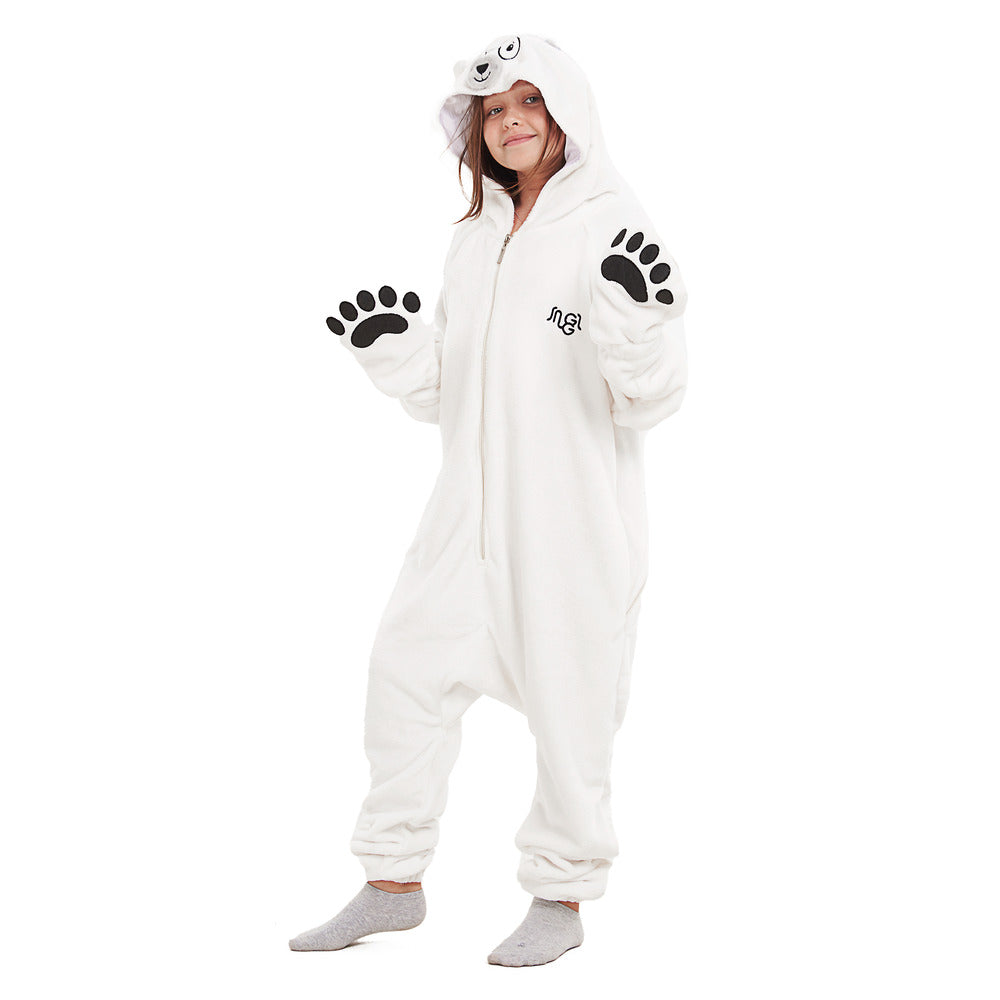 Snuggs Kids Blanket Onesie "Polar bear" – Snuggseu